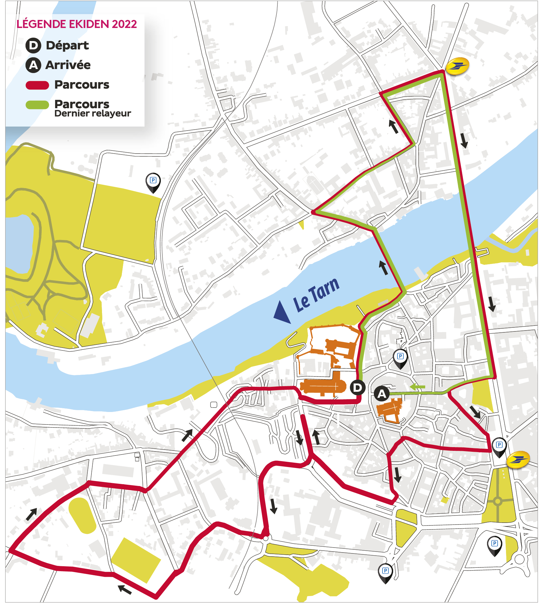 Parcours - EKIDEN D'ALBI